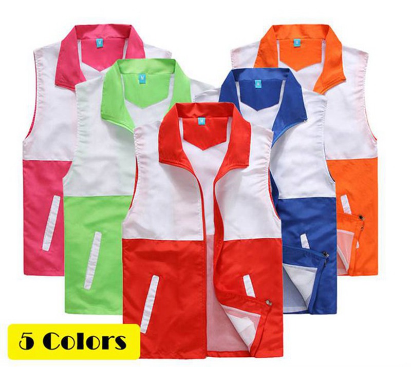 custom vests, design volunteers vests with your own logo printing